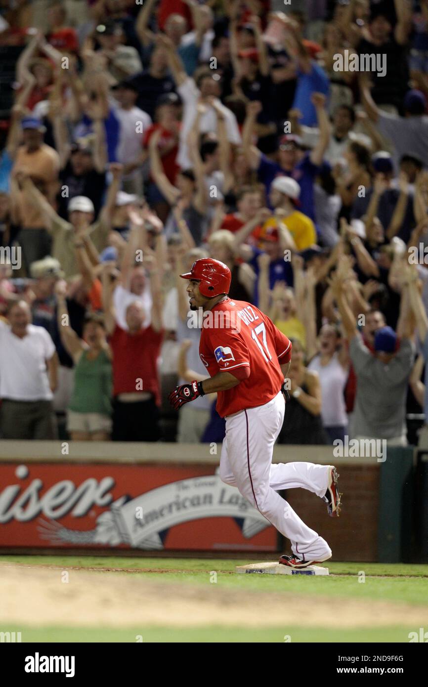 Texas Rangers' Nelson Cruz (17) during a baseball game against the ...