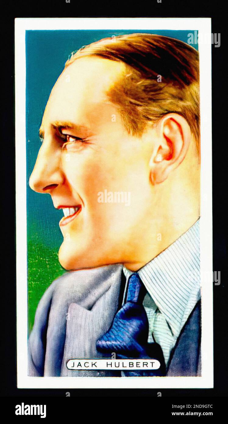 Portrait of Jack Hulbert - Vintage Cigarette Card 01 Stock Photo - Alamy