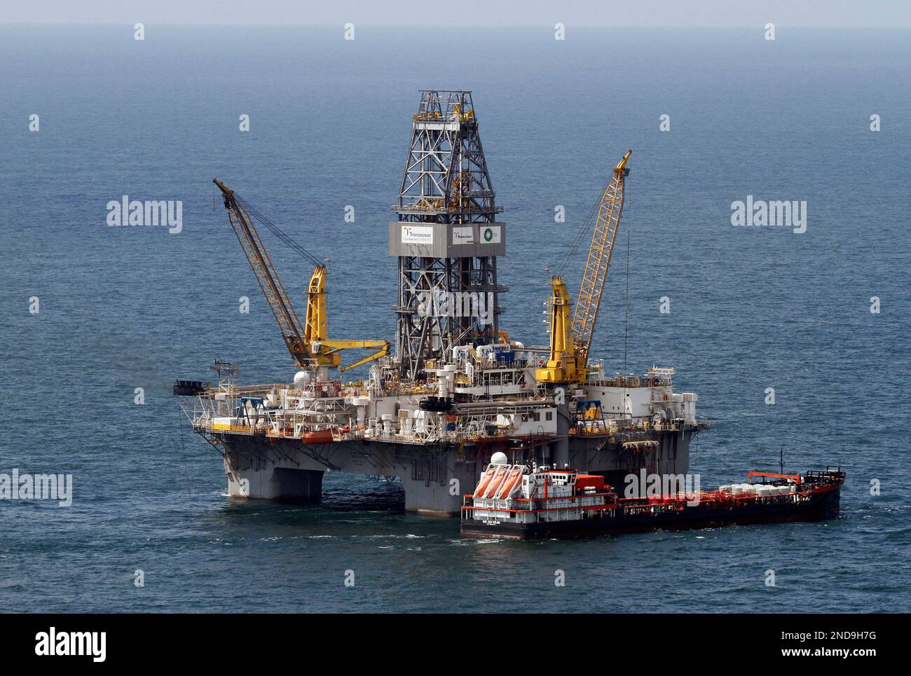 The Transocean Development Driller III, the rig responsible for ...