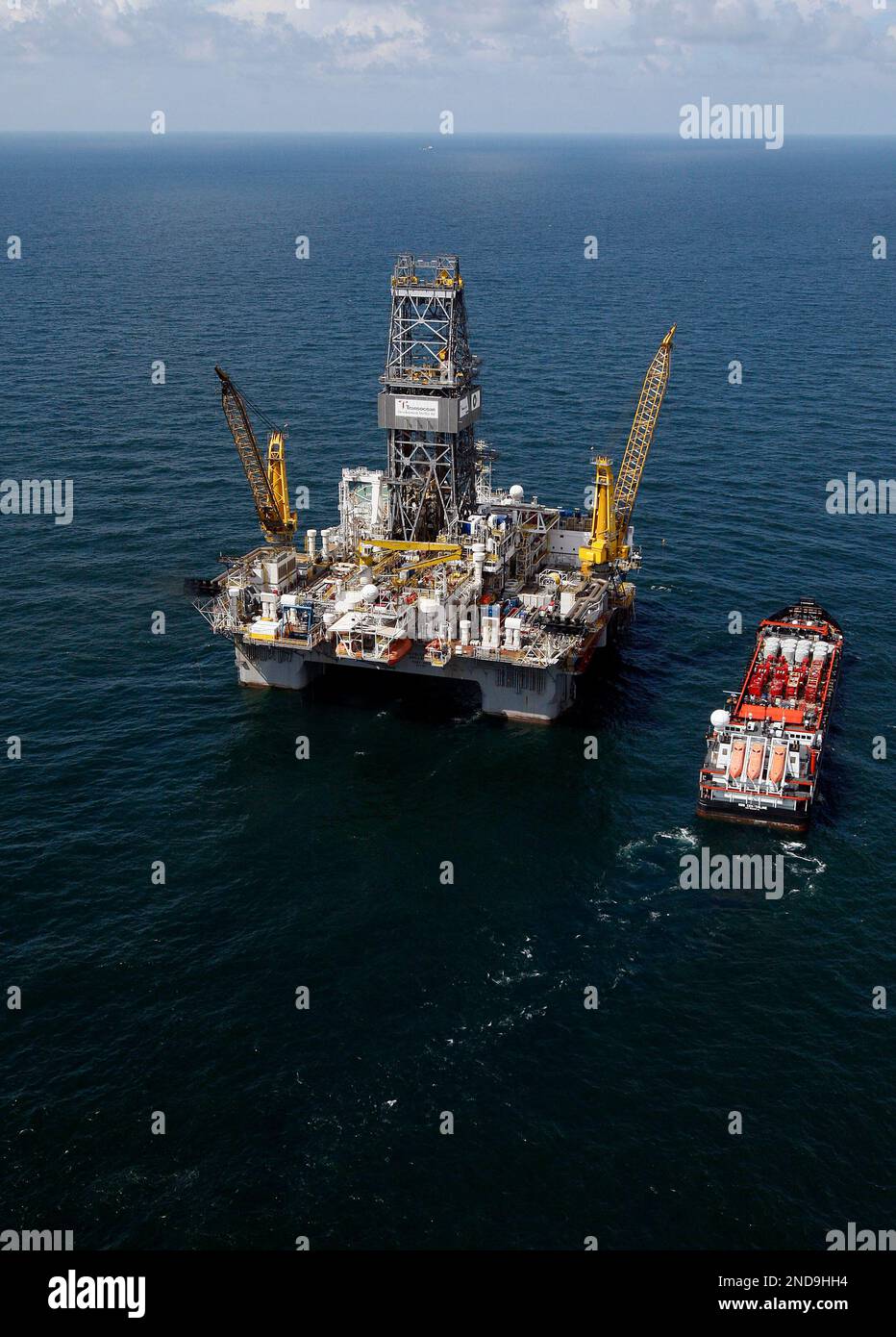 The Transocean Development Driller III, the rig responsible for ...