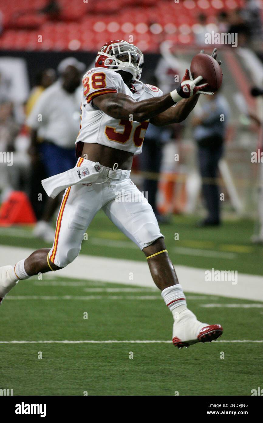 Kansas City Chiefs DaJuan Morgan prepares to take on the Atlanta ...