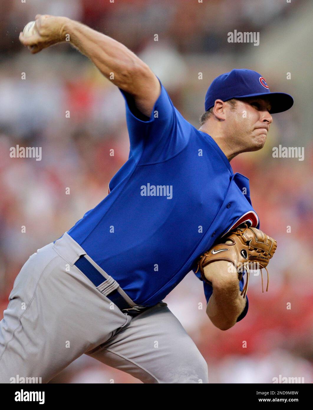 Chicago Cubs starting pitcher Thomas Diamond throws during the first ...