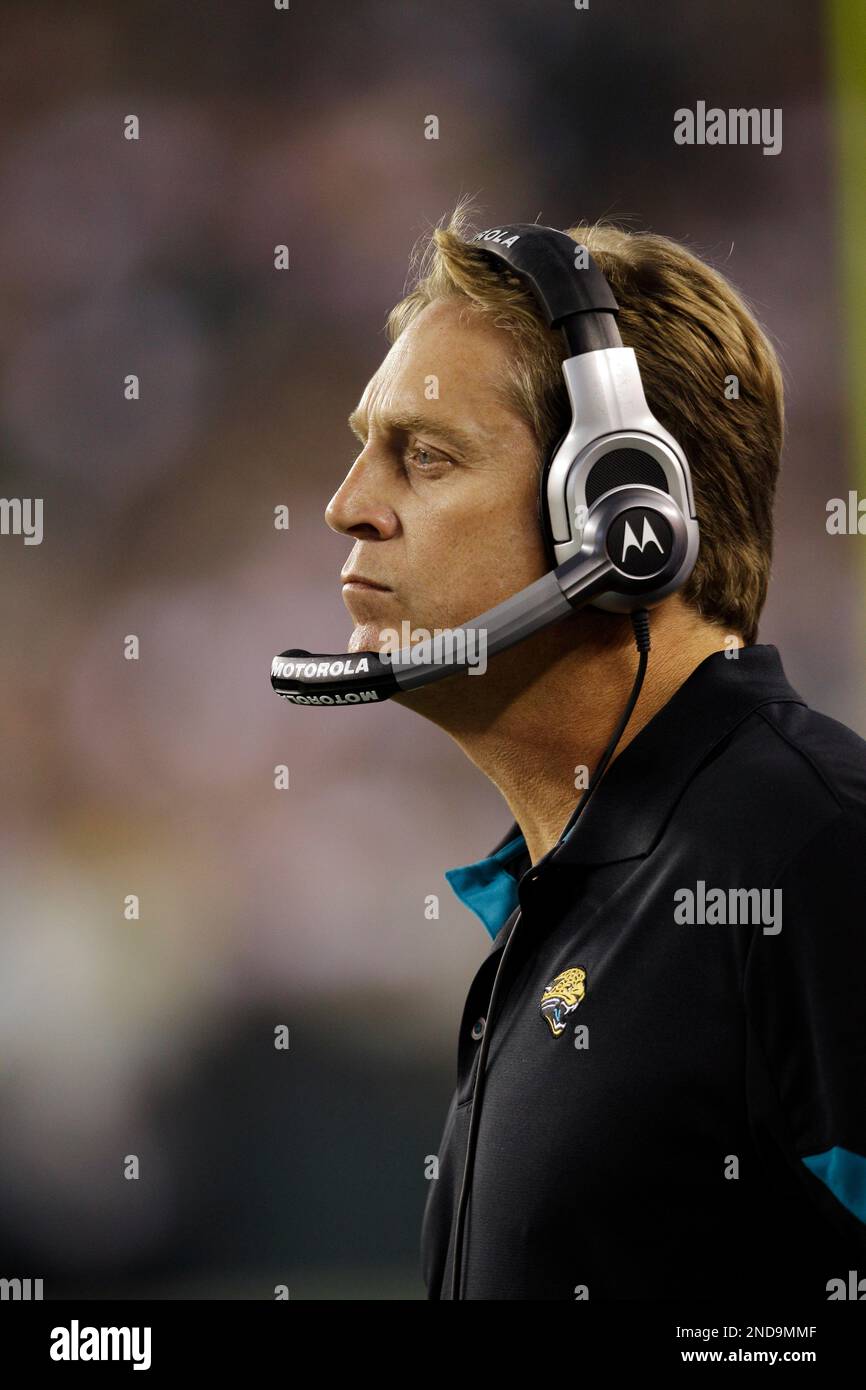 Jacksonville Jaguars head coach Jack Del Rio in the first half of an ...