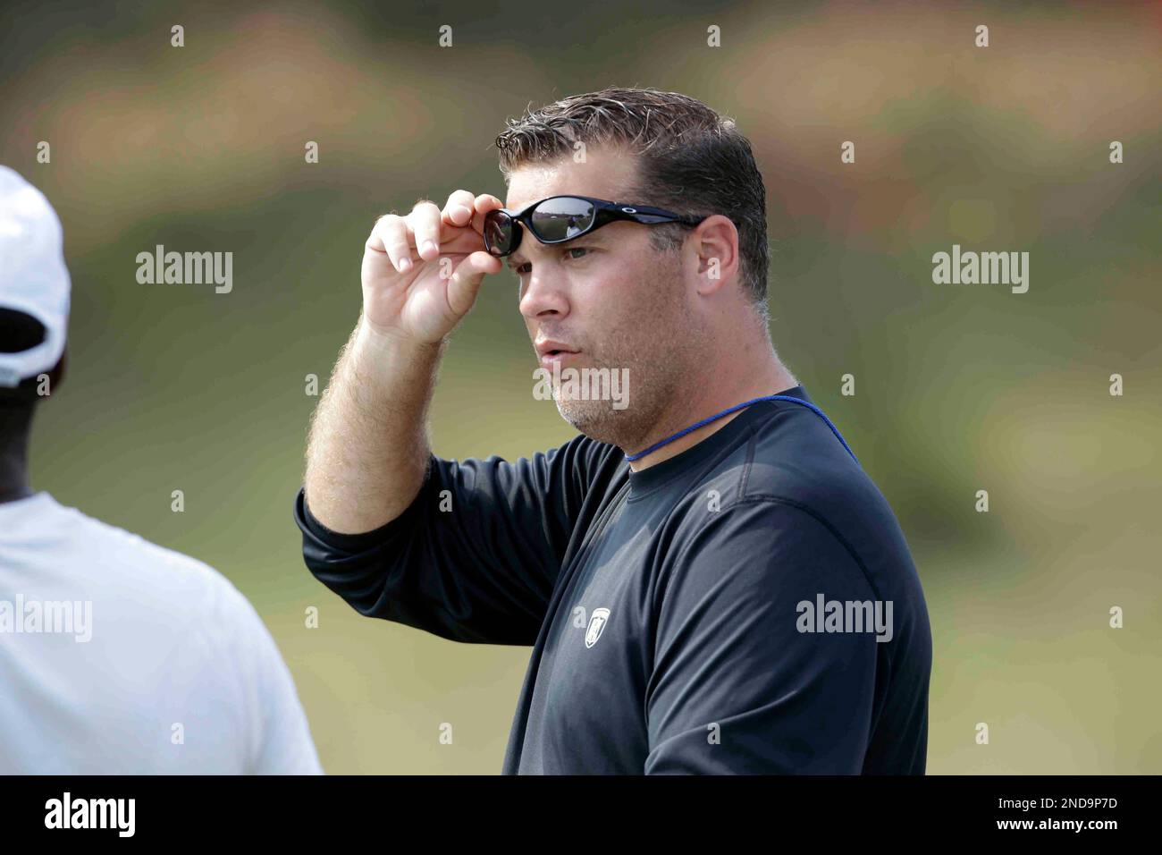 Carolina Panthers special teams coach Jeff Rodgers watches practice at ...