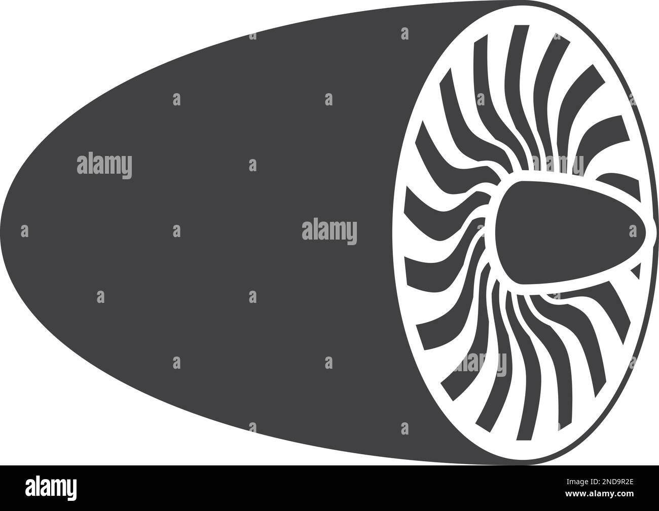 Rotating turbine blades Stock Vector Images - Alamy
