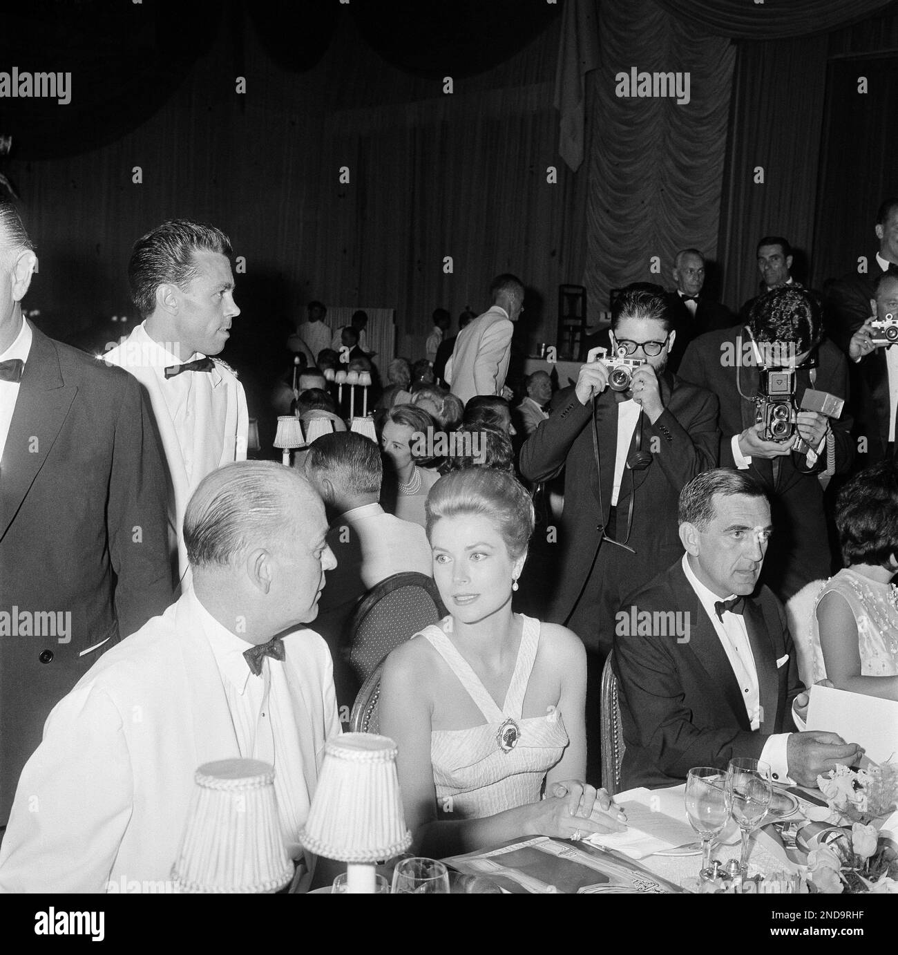 U.S. General Seitz, Princess Grace and Roger Crovetto, a Monaco ...