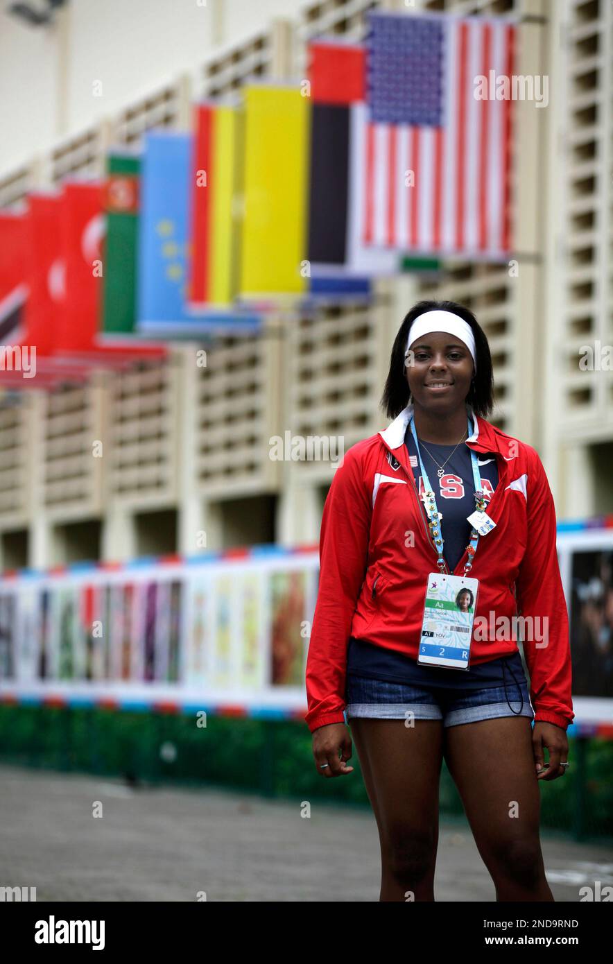 Hannah Carson, 17, javelin thrower and captain of the U.S. track and ...