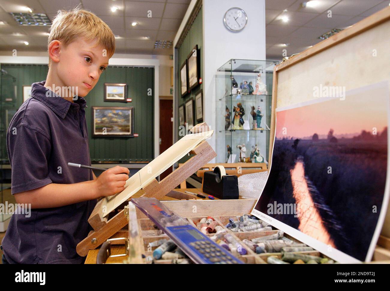 In this Thursday, Aug. 12, 2010 photo Kieron Williamson, an eight-year ...