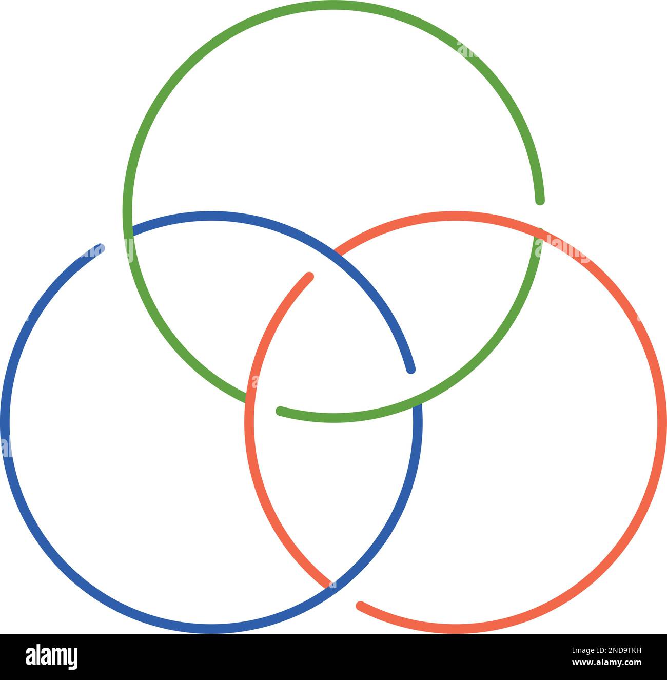 Round diagram template. Crossed circle infographic shape Stock Vector ...