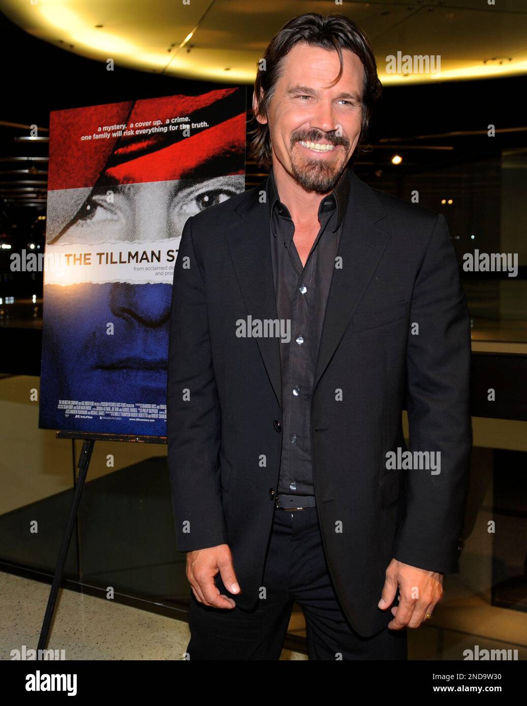 Actor Josh Brolin, narrator of "The Tillman Story," poses at a special ...