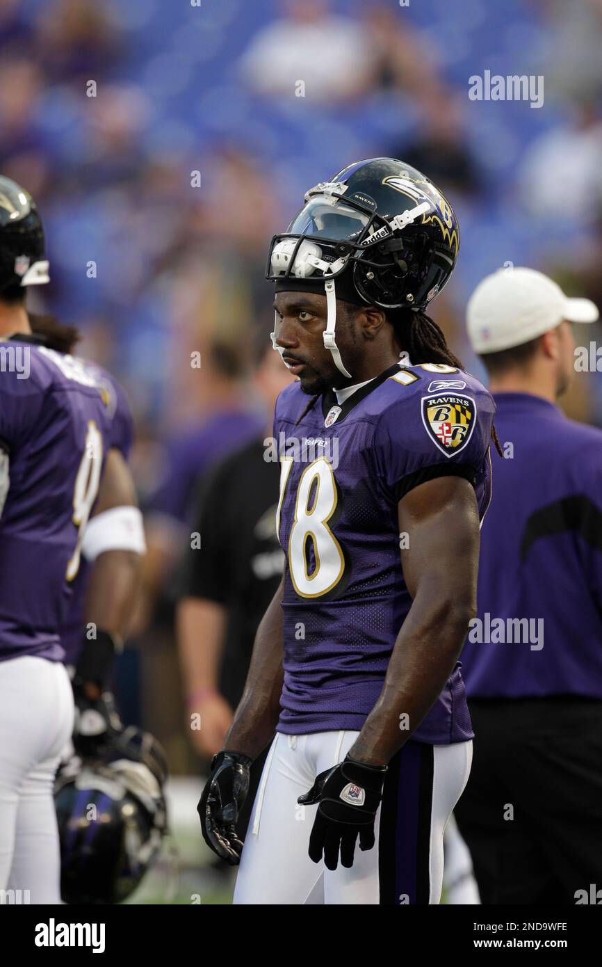 Baltimore Ravens wide receiver Donte' Stallworth before the start of an ...