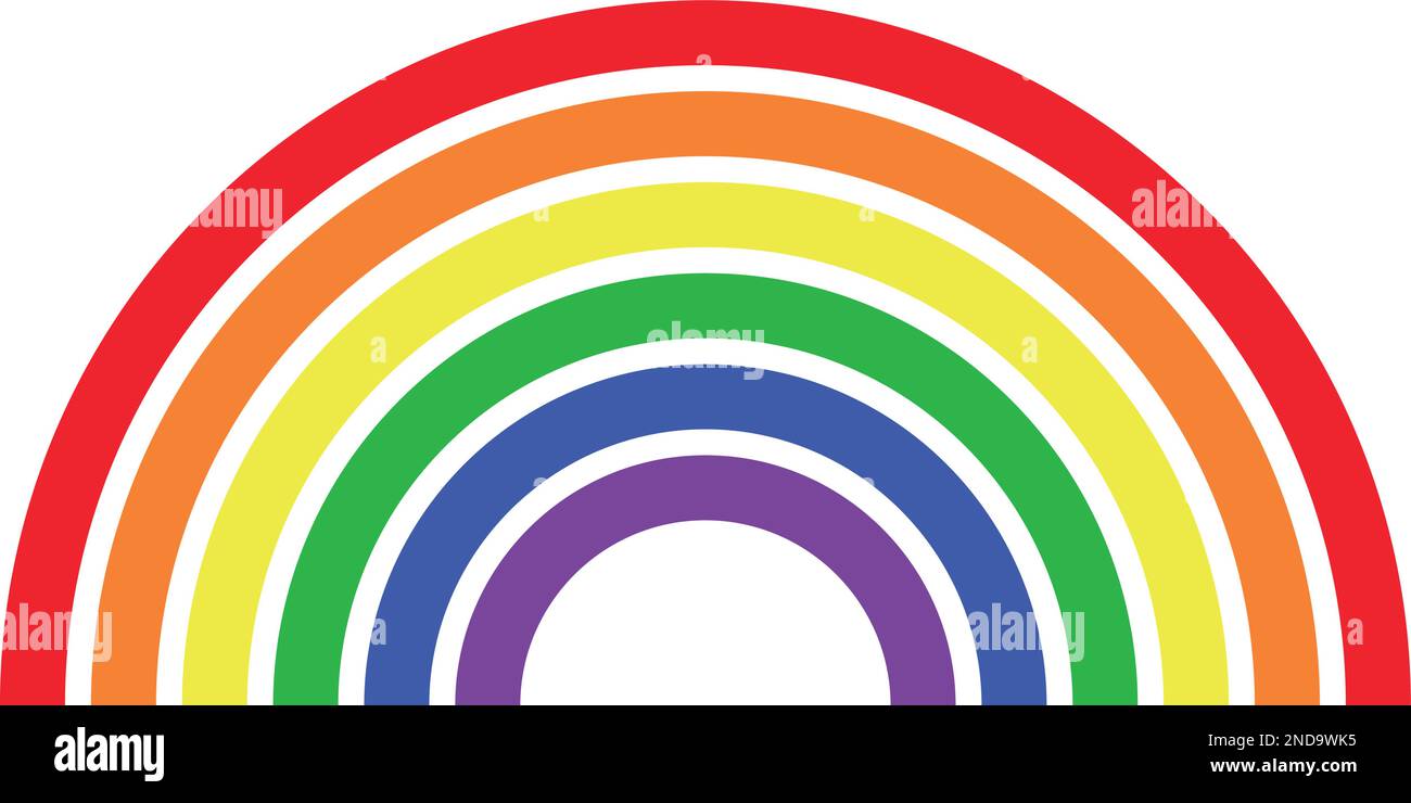 Rainbow shape. Magic fairytale symbol. Miracle sign Stock Vector Image ...