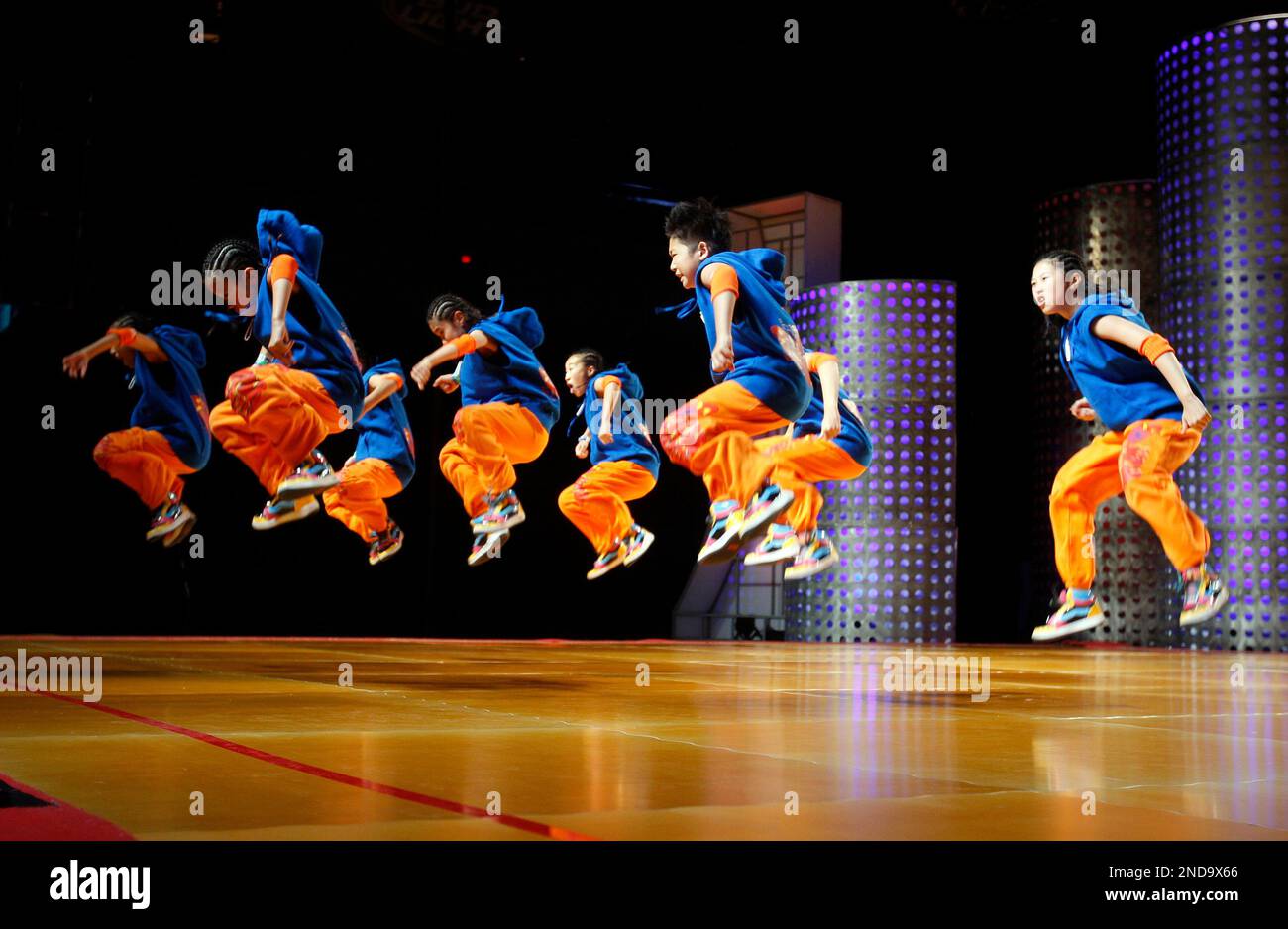 In this Aug. 1, 2010 photo, the Japanese dance team Super Dynamites ...