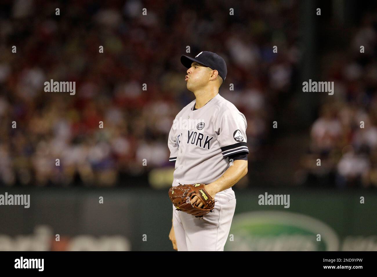 New York Yankees starting pitcher Javier Vazquez (31) during a baseball ...