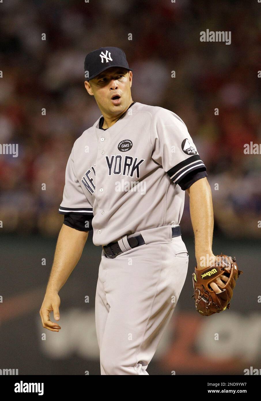 New York Yankees starting pitcher Javier Vazquez (31) during a baseball ...