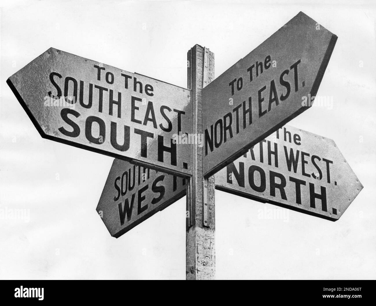 Signposts such as this one are being erected in rural England to aid ...