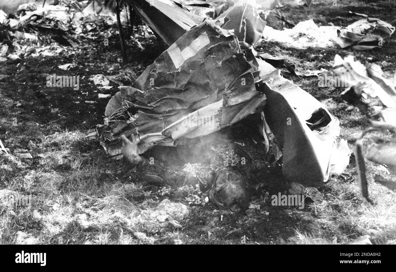 One of the German airmen who lost their lives in raids over England ...