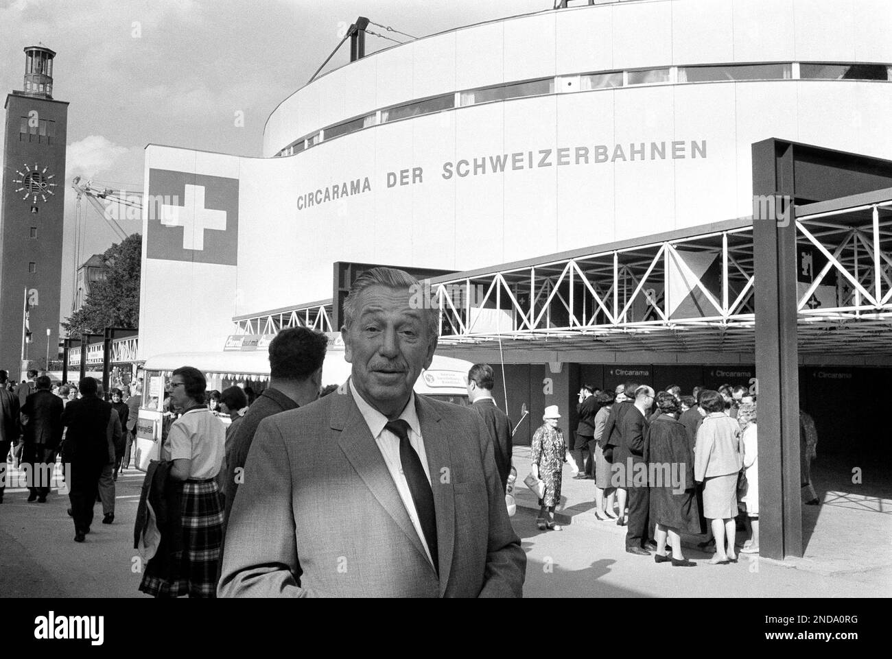 Walt Disney famous American producer of animated cartoons, visited the ...