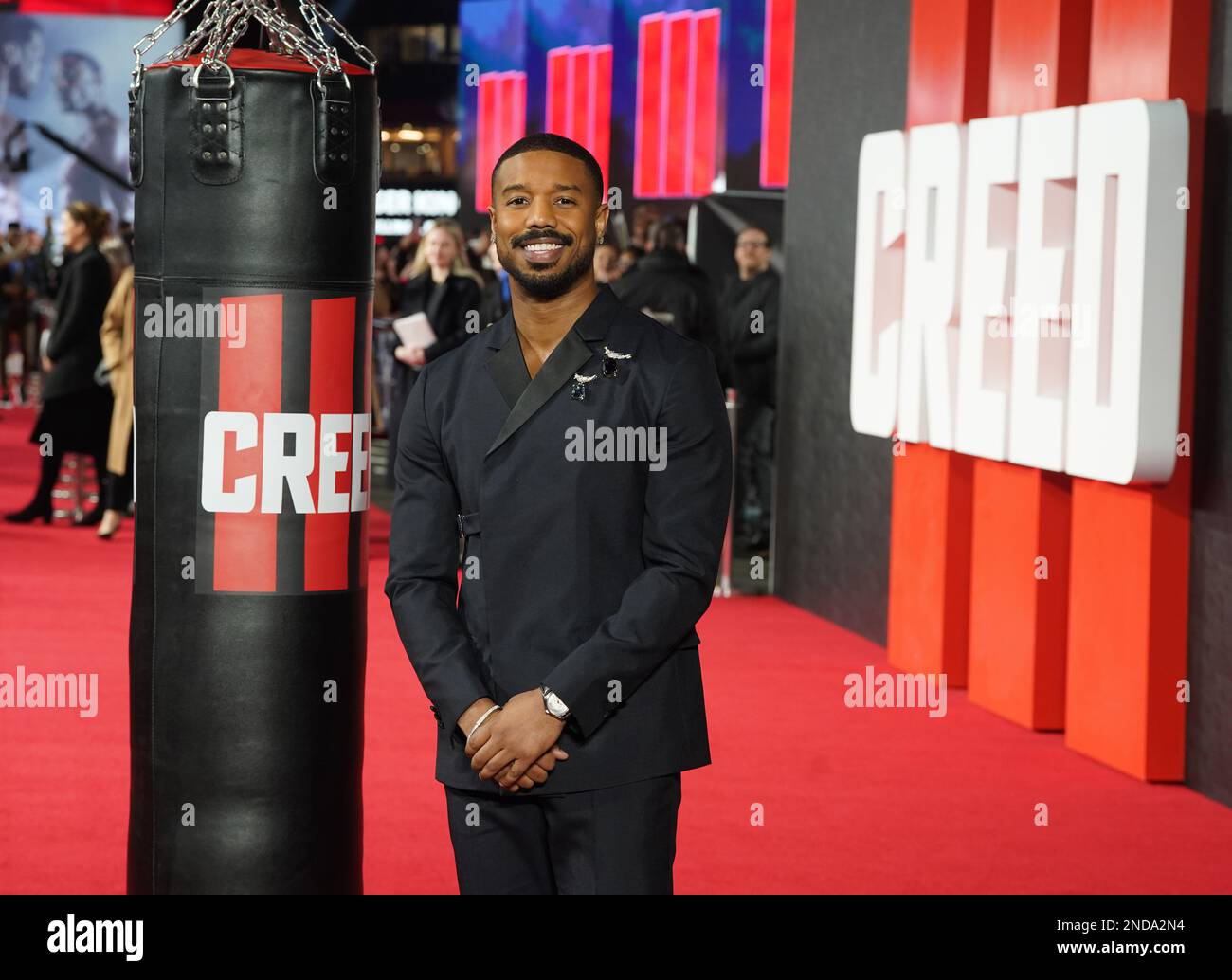 Michael B. Jordan attends the European premiere of Creed III at ...