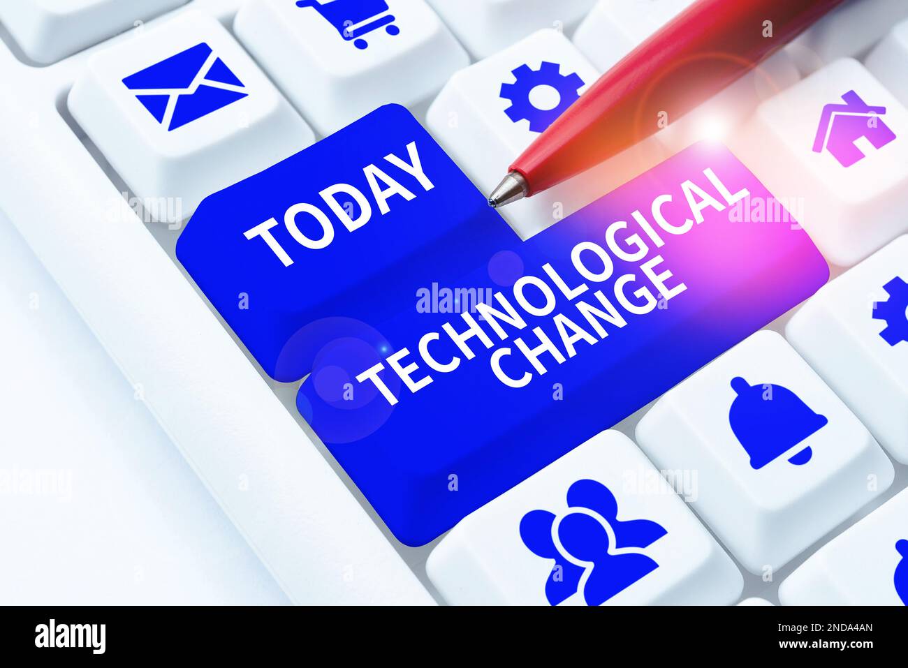 Hand writing sign Technological Change. Word Written on increase in the ...
