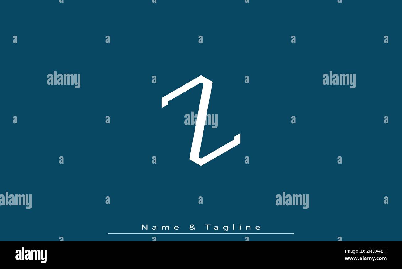 Z initials logo hi-res stock photography and images - Alamy