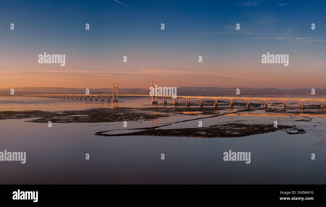 Severn bridge motorway aerial hi-res stock photography and images - Alamy