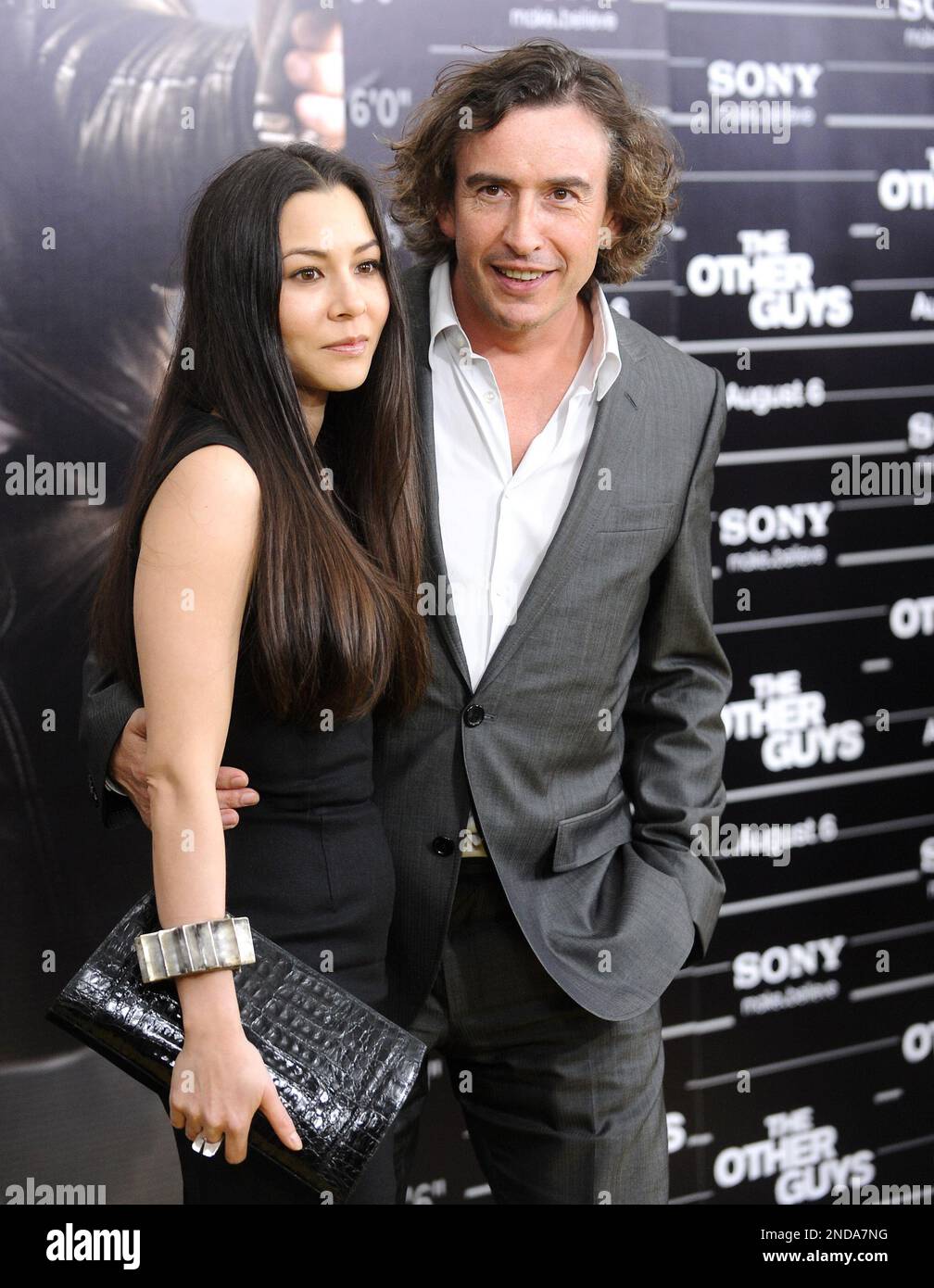 British actor Steve Coogan and girlfriend China Chow attend the the ...