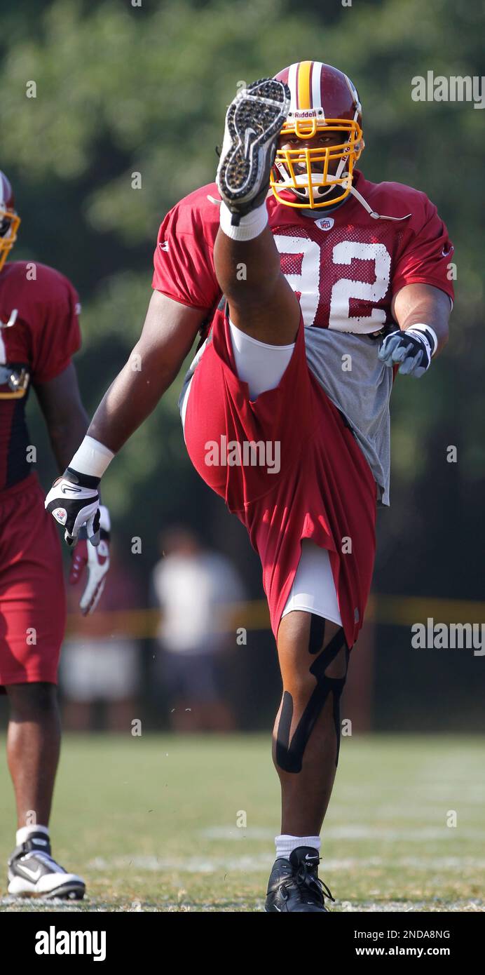 Washington Redskins defensive lineman Albert Hayneswort (92) at the NFL ...