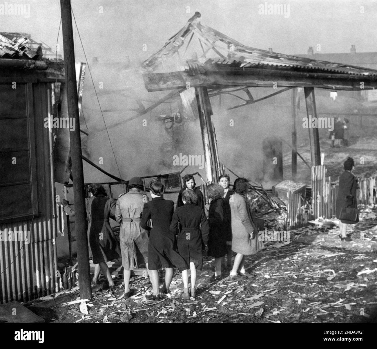 Historic York Victim of Nazi Raid, April 30, 1942. The railway station ...