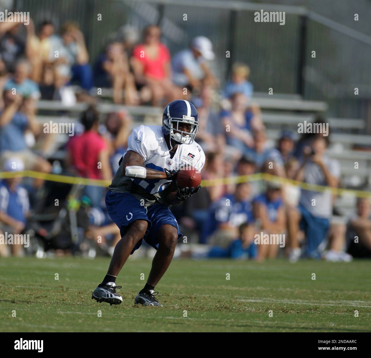 Indianapolis Colts wide receiver Reggie Wayne (87) during NFL training ...