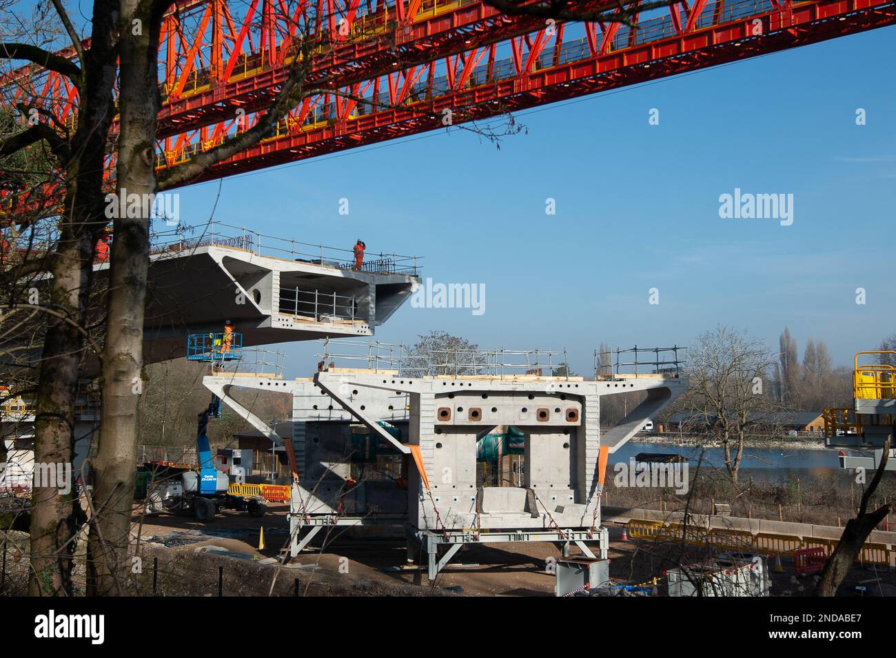Denham, UK. 15th February, 2023. The HS2 High Speed Rail 2 Colne Valley ...