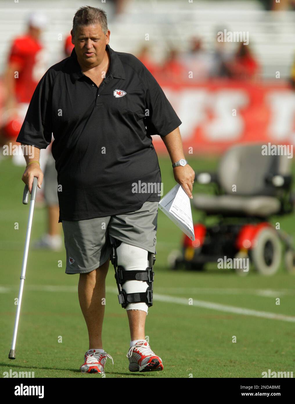 In this July 30, 2010, photo, Kansas City Chiefs offensive coordinator ...