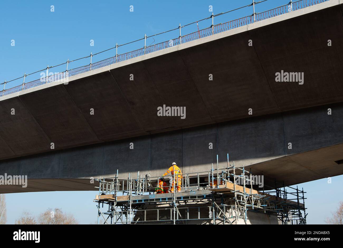 Denham, UK. 15th February, 2023. The HS2 High Speed Rail 2 Colne Valley ...