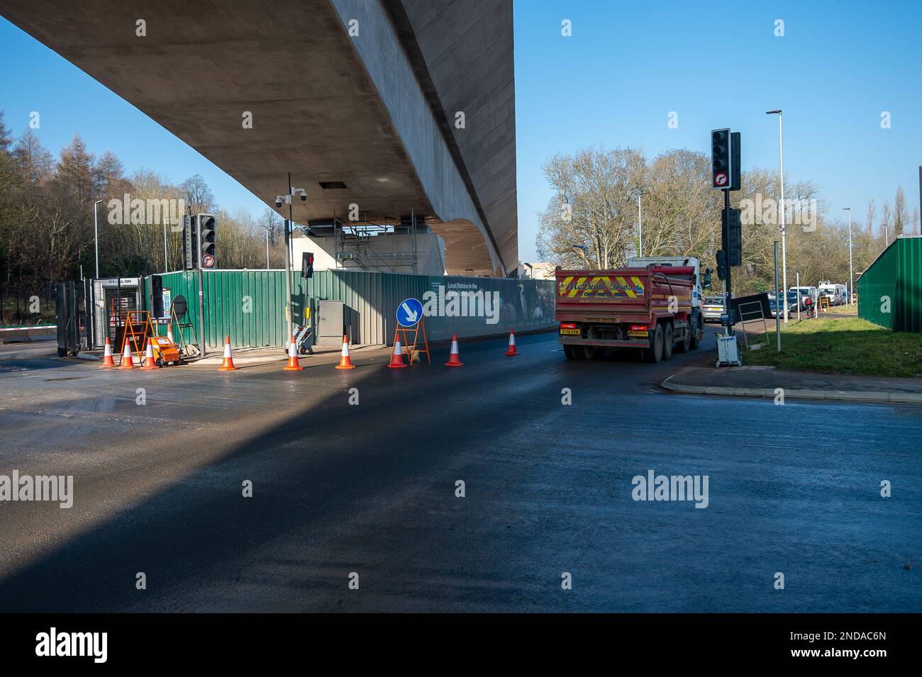 Denham, UK. 15th February, 2023. The HS2 High Speed Rail 2 Colne Valley ...