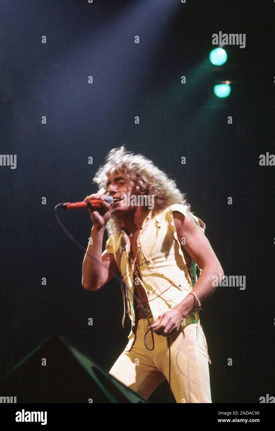 Roger Daltrey, lead singer of the Who is shown performing in New York's ...