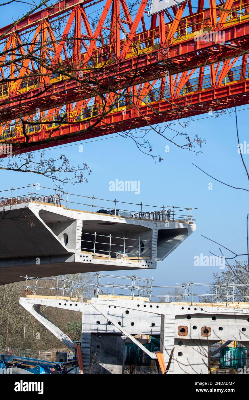 Denham, UK. 15th February, 2023. The HS2 High Speed Rail 2 Colne Valley ...