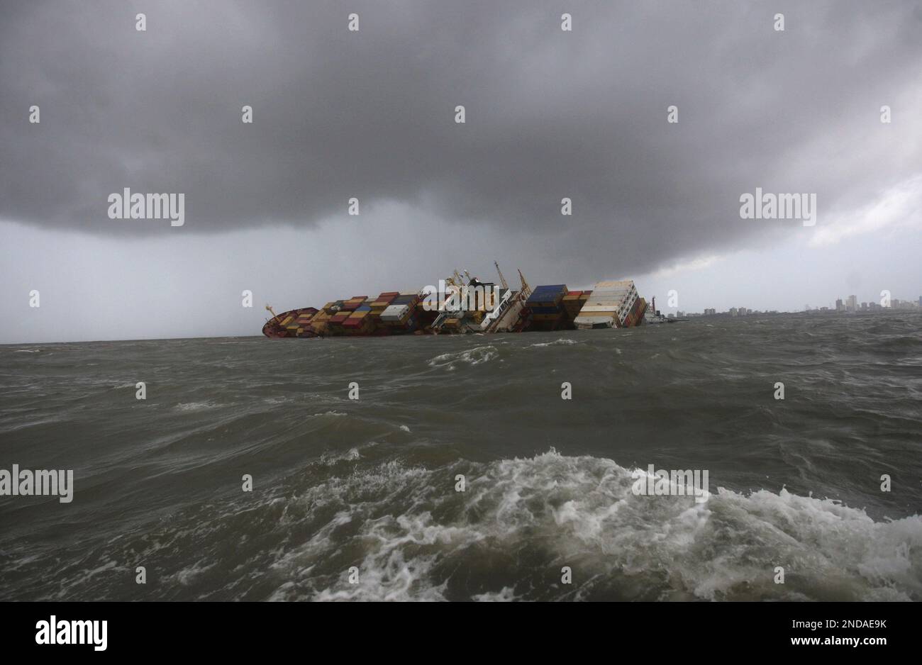 The Panamanian-registered container ship MSC Chitra that had Saturday ...