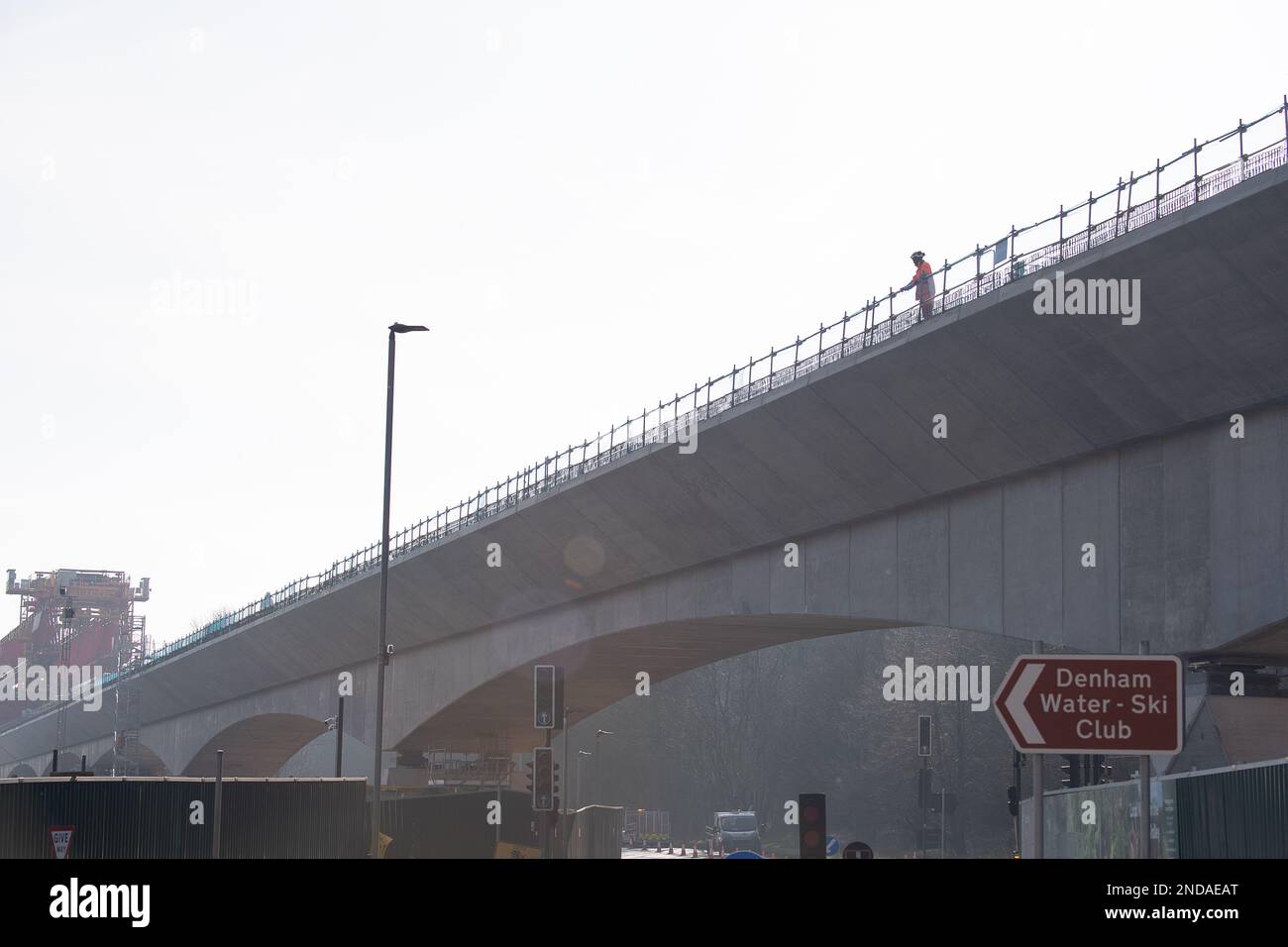 Denham, UK. 15th February, 2023. The HS2 High Speed Rail 2 Colne Valley ...