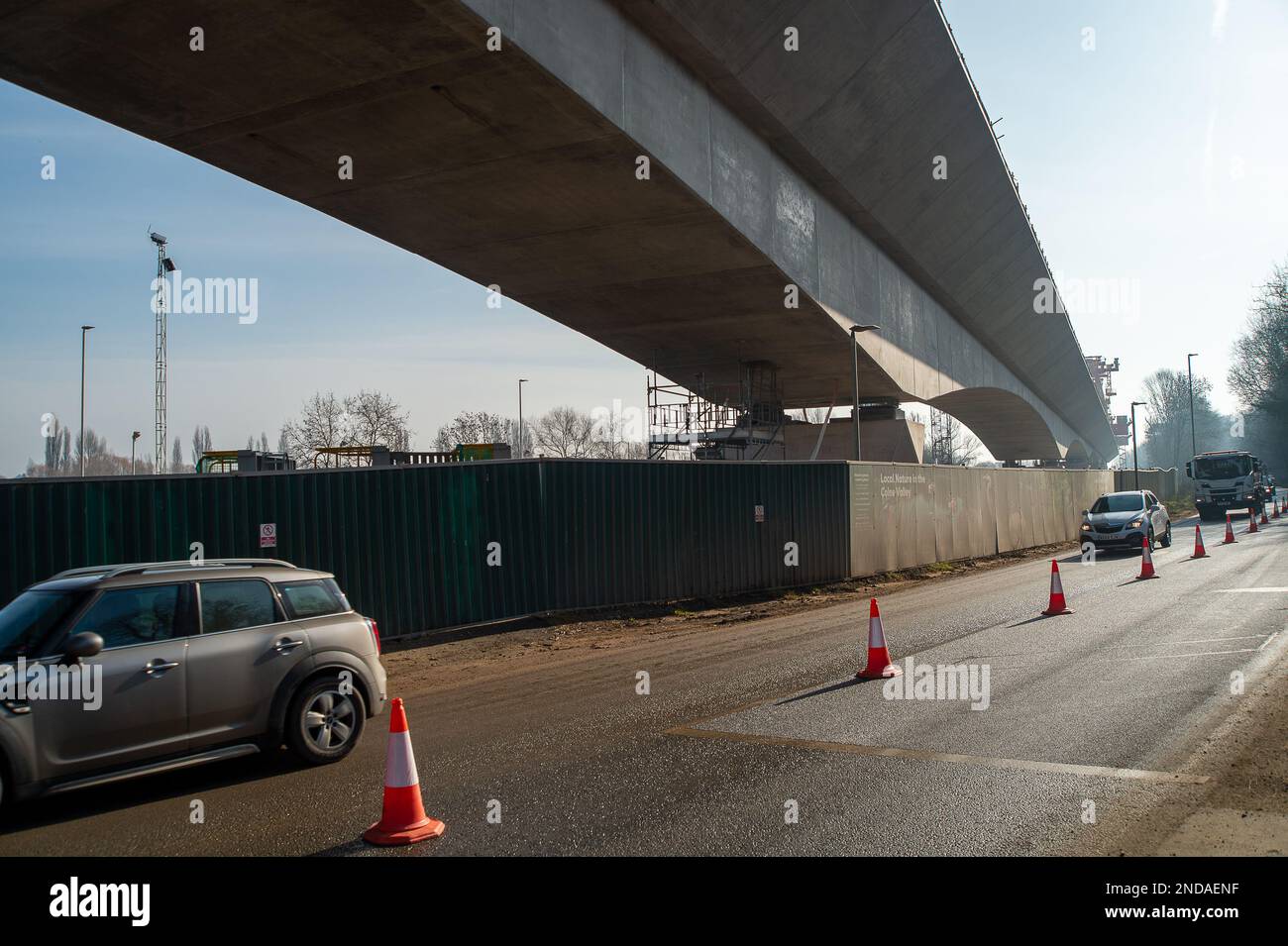 Denham, UK. 15th February, 2023. The HS2 High Speed Rail 2 Colne Valley ...