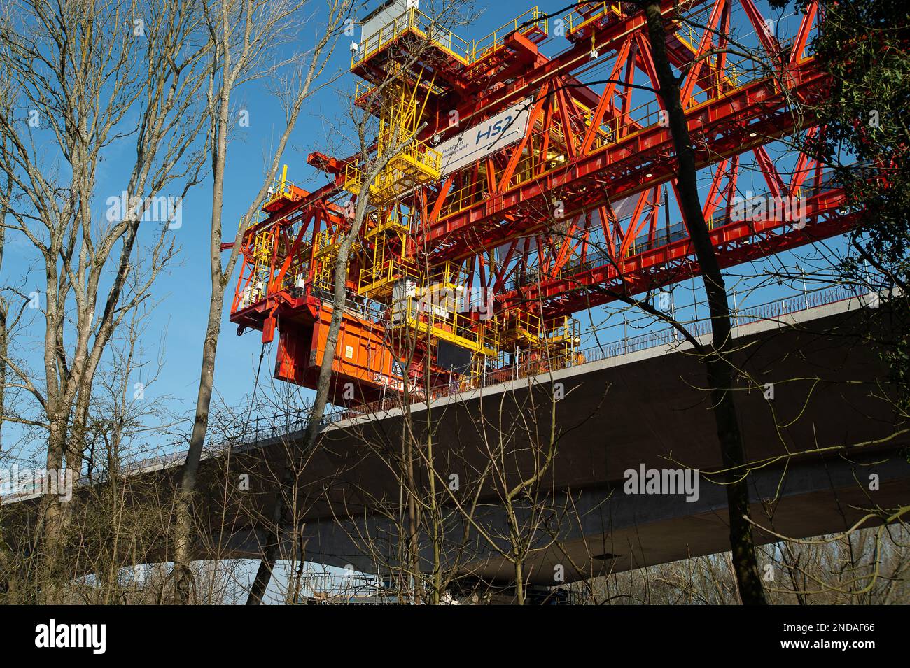 Denham, UK. 15th February, 2023. The HS2 High Speed Rail 2 Colne Valley ...