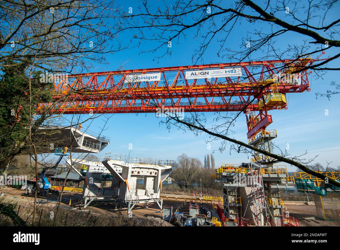 Denham, UK. 15th February, 2023. The HS2 High Speed Rail 2 Colne Valley ...