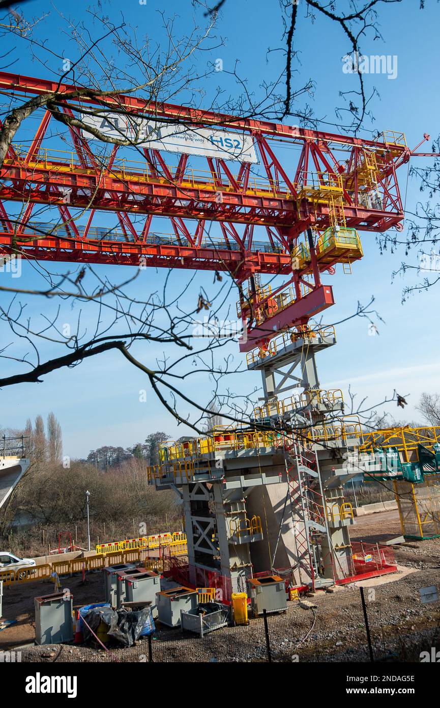 Denham, UK. 15th February, 2023. The HS2 High Speed Rail 2 Colne Valley ...