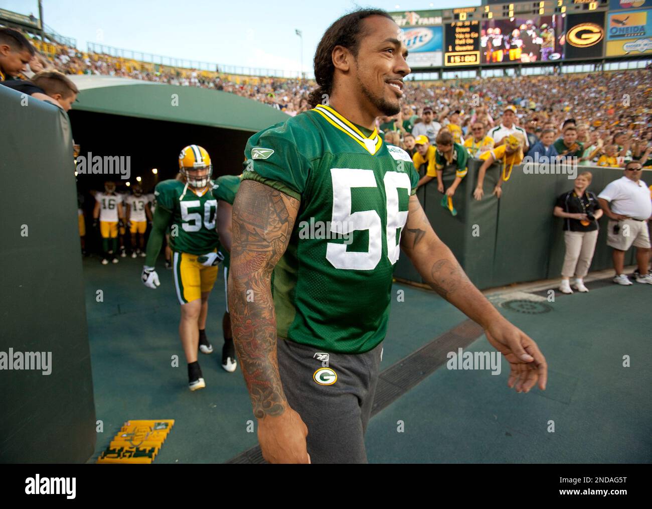 Green Bay Packers' Nick Barnett during an NFL football intrasquad ...