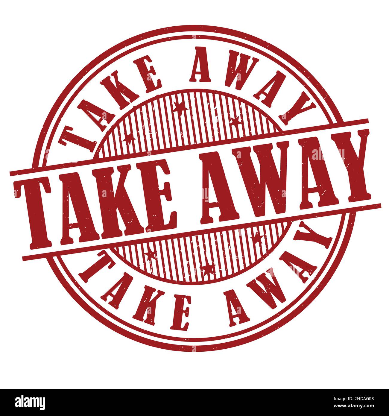 Take away grunge rubber stamp on white background, vector illustration ...