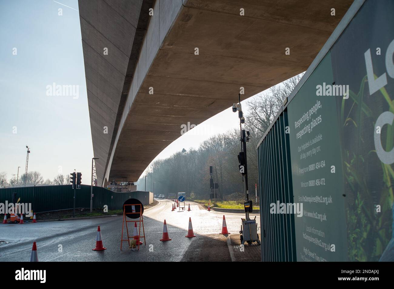 Denham, UK. 15th February, 2023. The HS2 High Speed Rail 2 Colne Valley ...