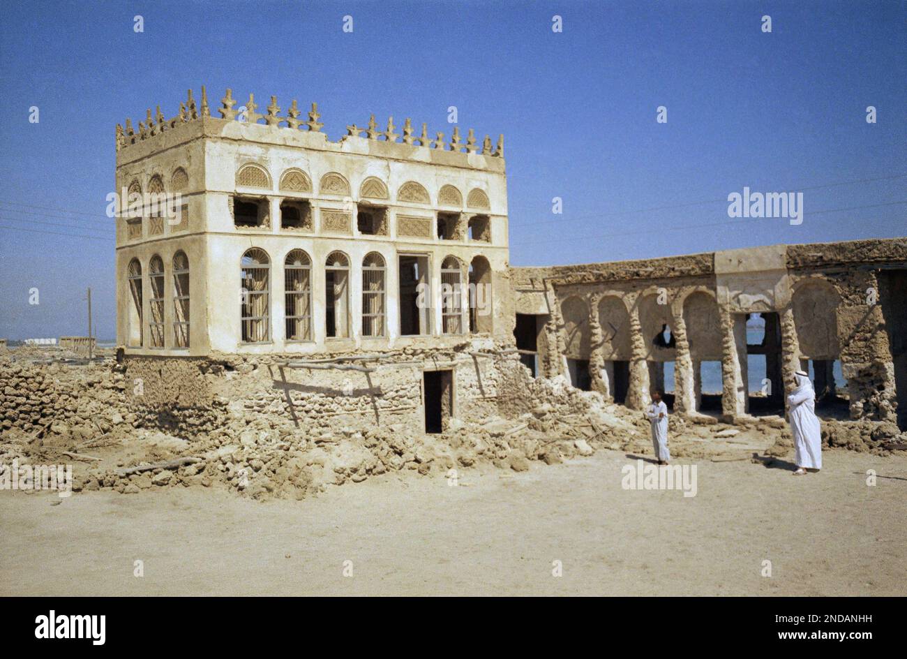 The crumbling palace of a once rich pearl fishing merchant in 1971 ...