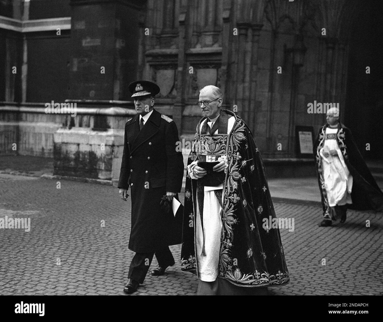 A memorial service for Admiral Sir Bertram Ramsay, who was killed in a ...