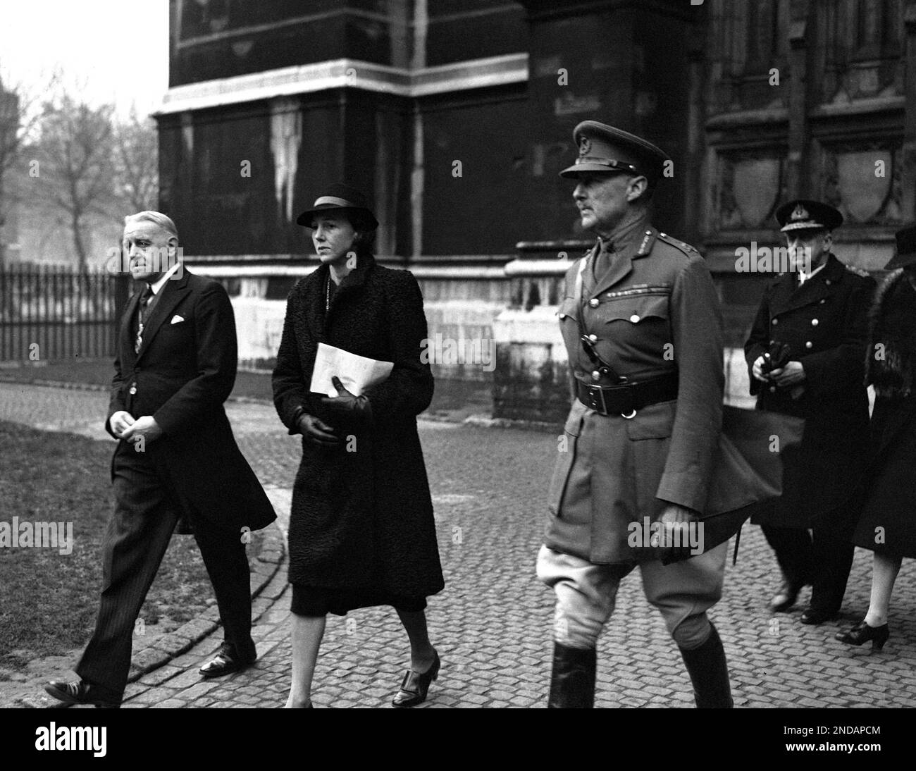 A memorial service for Admiral Sir Bertram Ramsay, who was killed in a ...