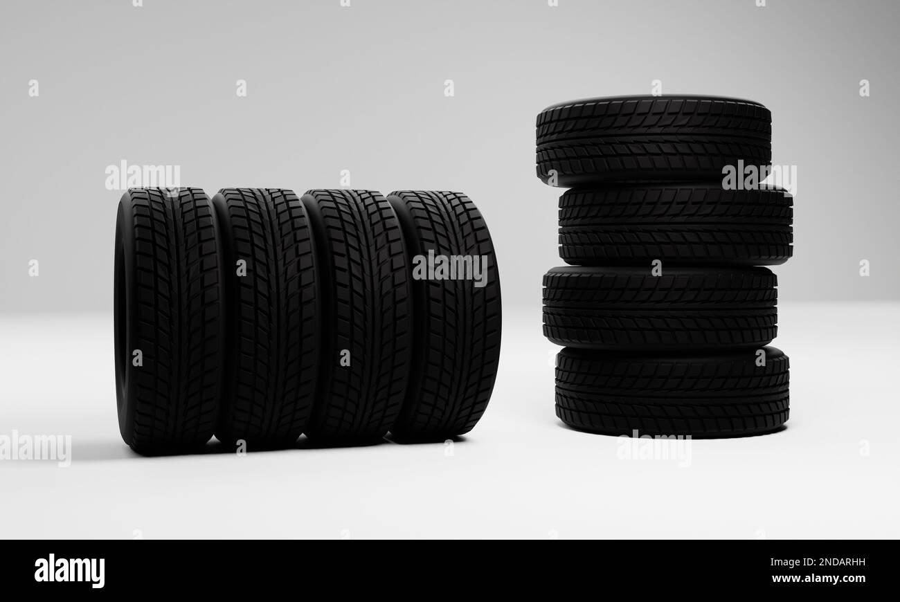 Car with two spare tires hi-res stock photography and images - Alamy