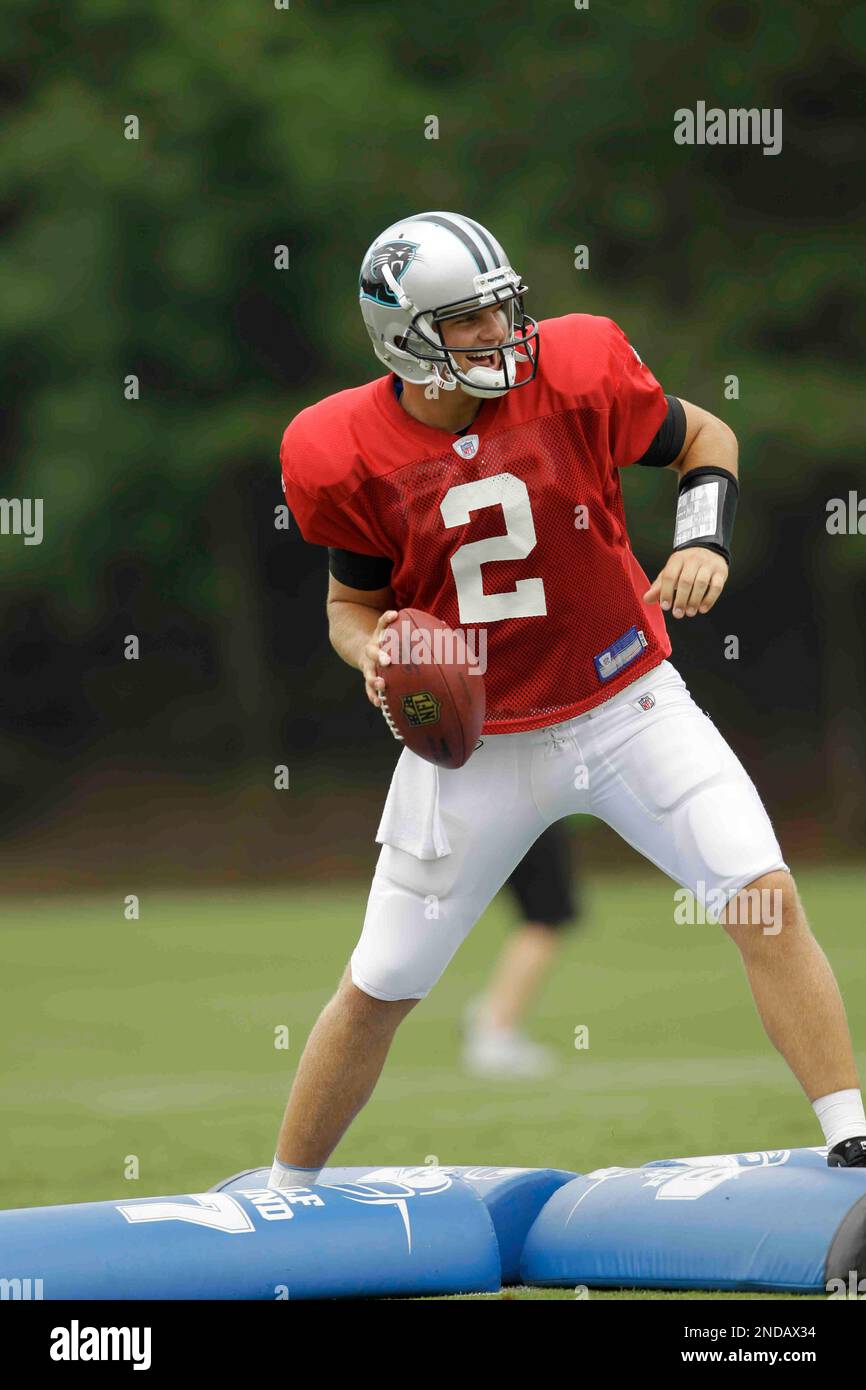Carolina Panthers quarterback Jimmy Clausen (2) is shown during ...
